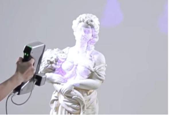 Scanning in Handheld Rapid Scan Mode in Einscan Pro | Makerspace